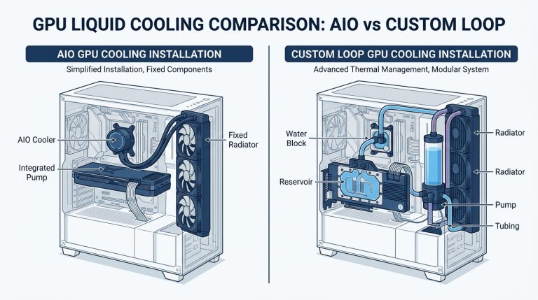 GPU Liquid Cooler: AIO vs Custom Loop Guide | SunbeamTech