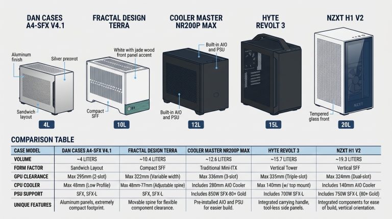Best Mini ITX Cases for SFF Builds 2026 | SunbeamTech